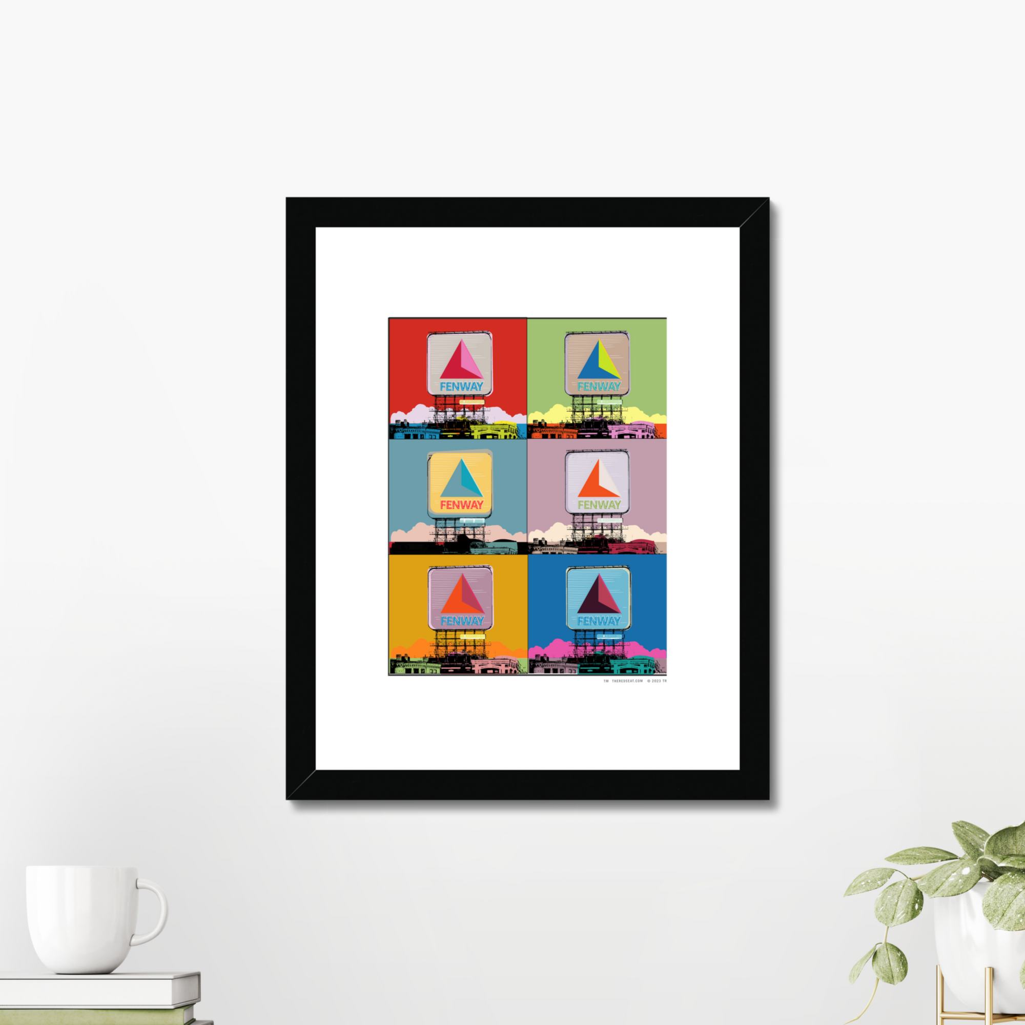 Citgos Boston Art Print | Warhol Style Citgo Sign Wall Art - Red Sox ...